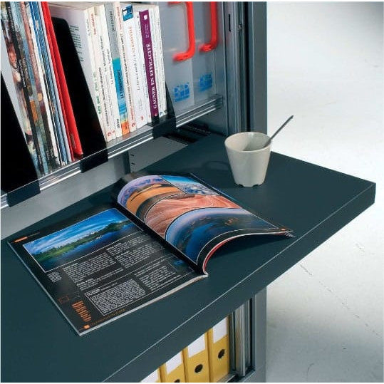 Tablette télescopique noire largeur 120 cm - Vinco